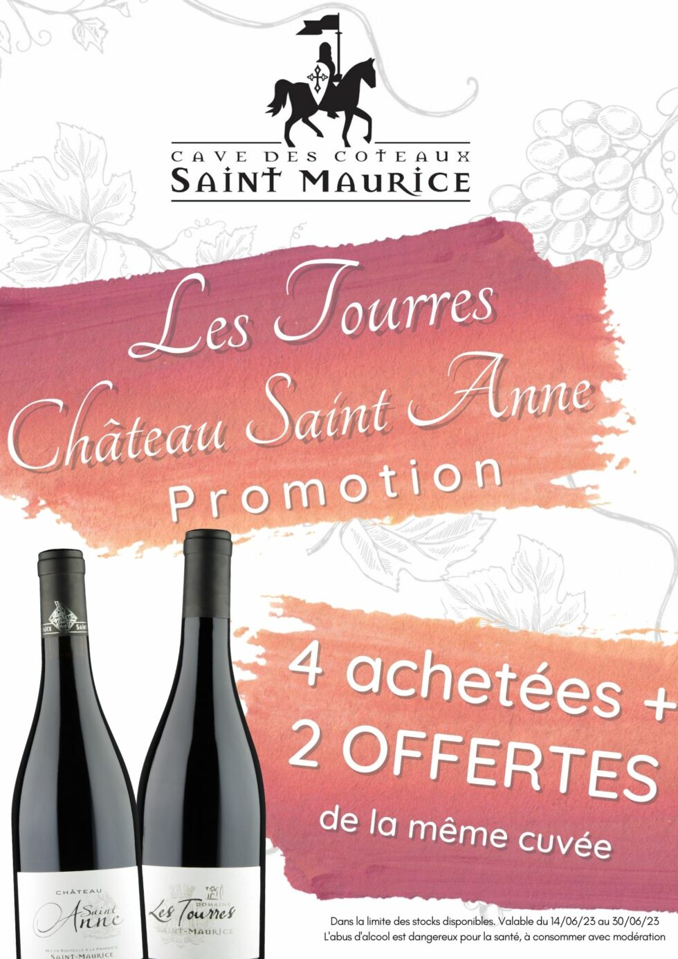 Promo de juin 4+2 offertes | Cave de Saint Maurice sur Eygues